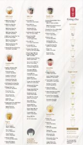 Gong Cha Menu Australia & Updated Prices 2026