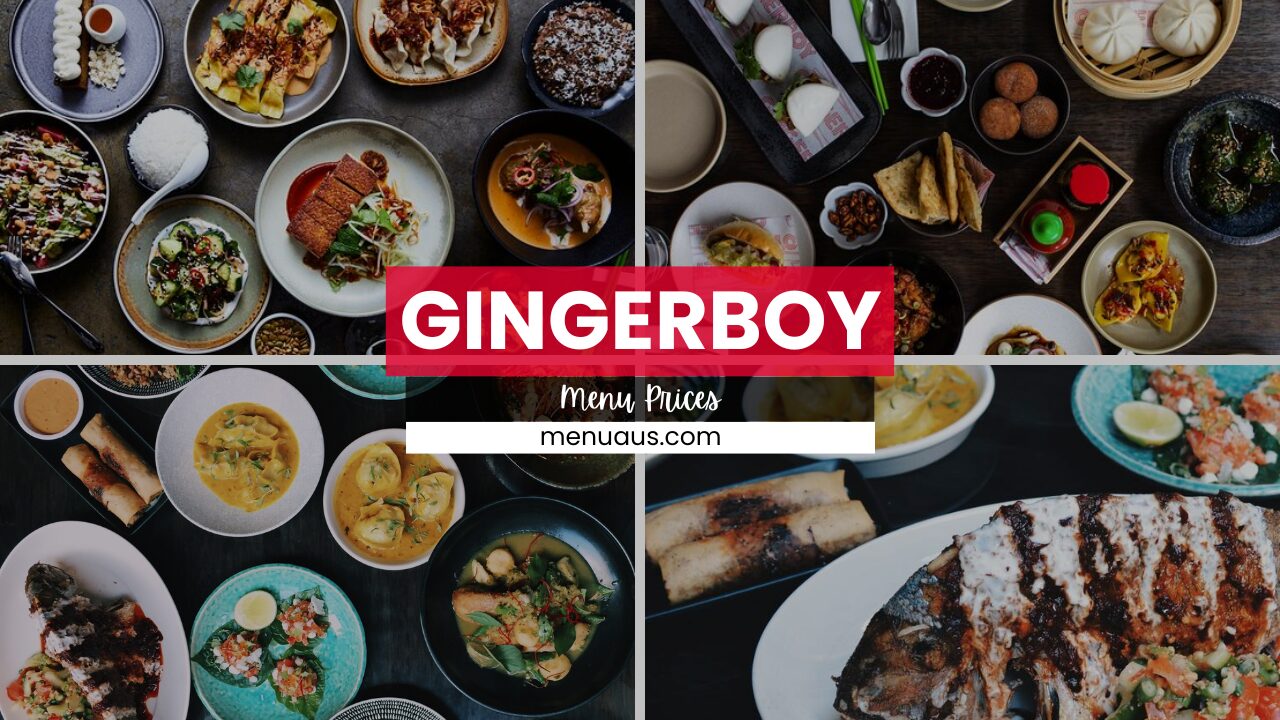 Gingerboy Menu Australia & Updated Prices 2025