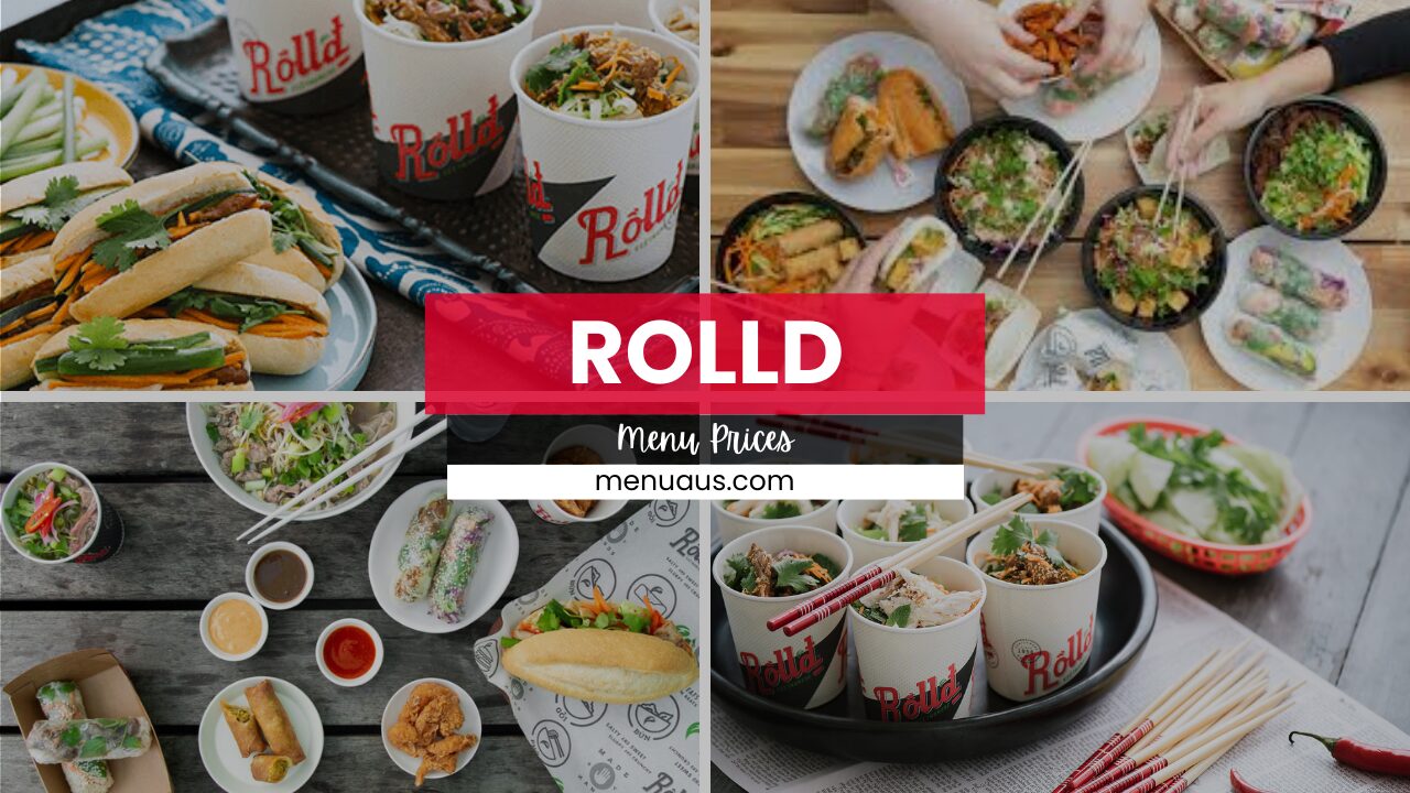 Rolld Menu Australia & Updated Prices 2025